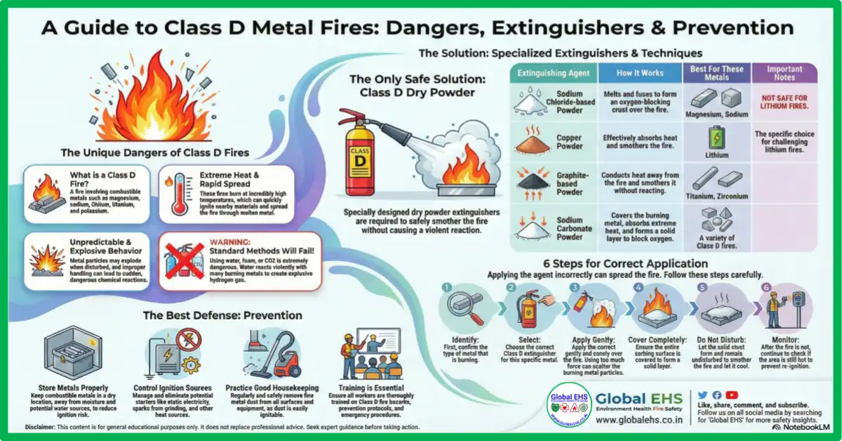 Class D Fire and Fire Extinguisher